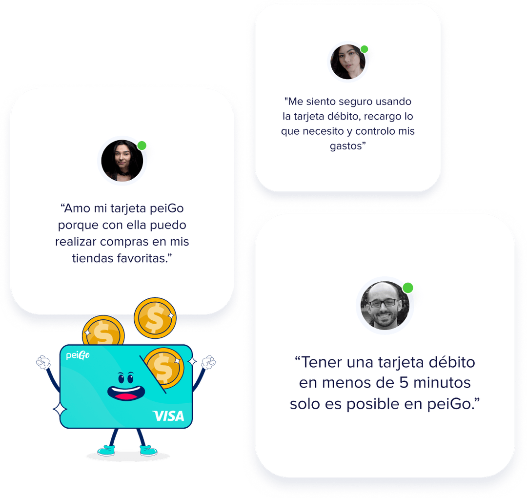 Tarjetas Débito y Crédito peiGo