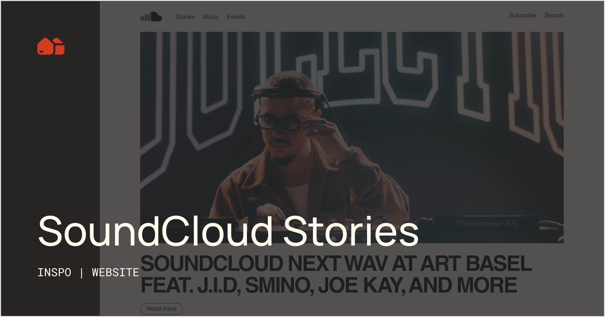 SoundCloud Stories [Website] No-Code Supply Co.