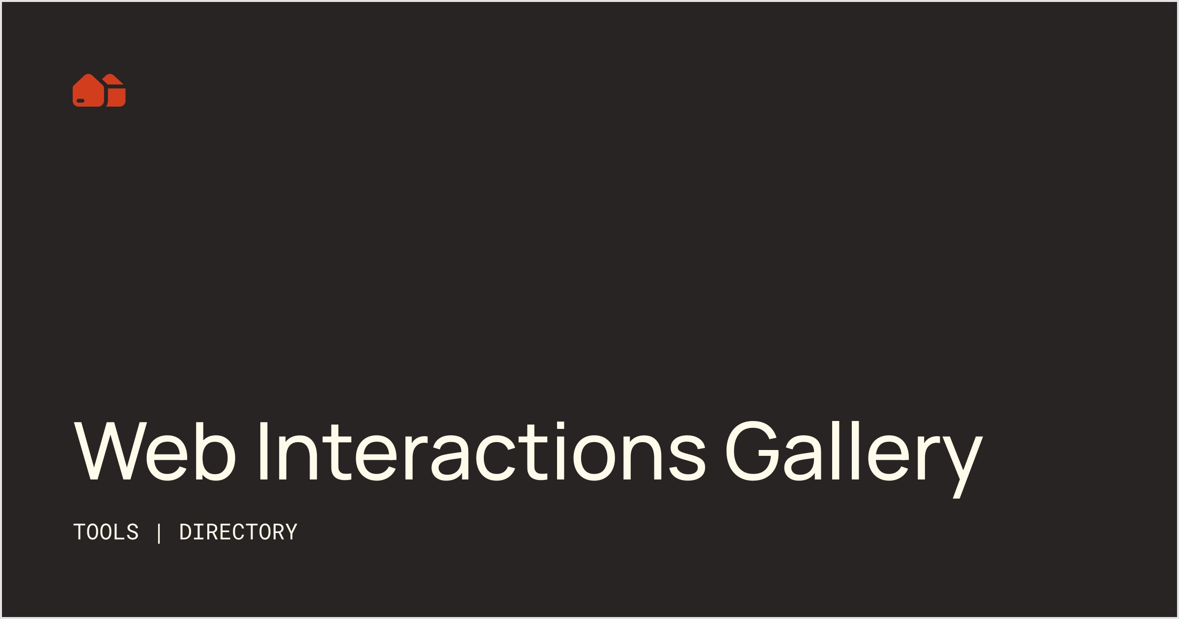 Web Interactions Gallery [Directory] No-Code Supply Co.