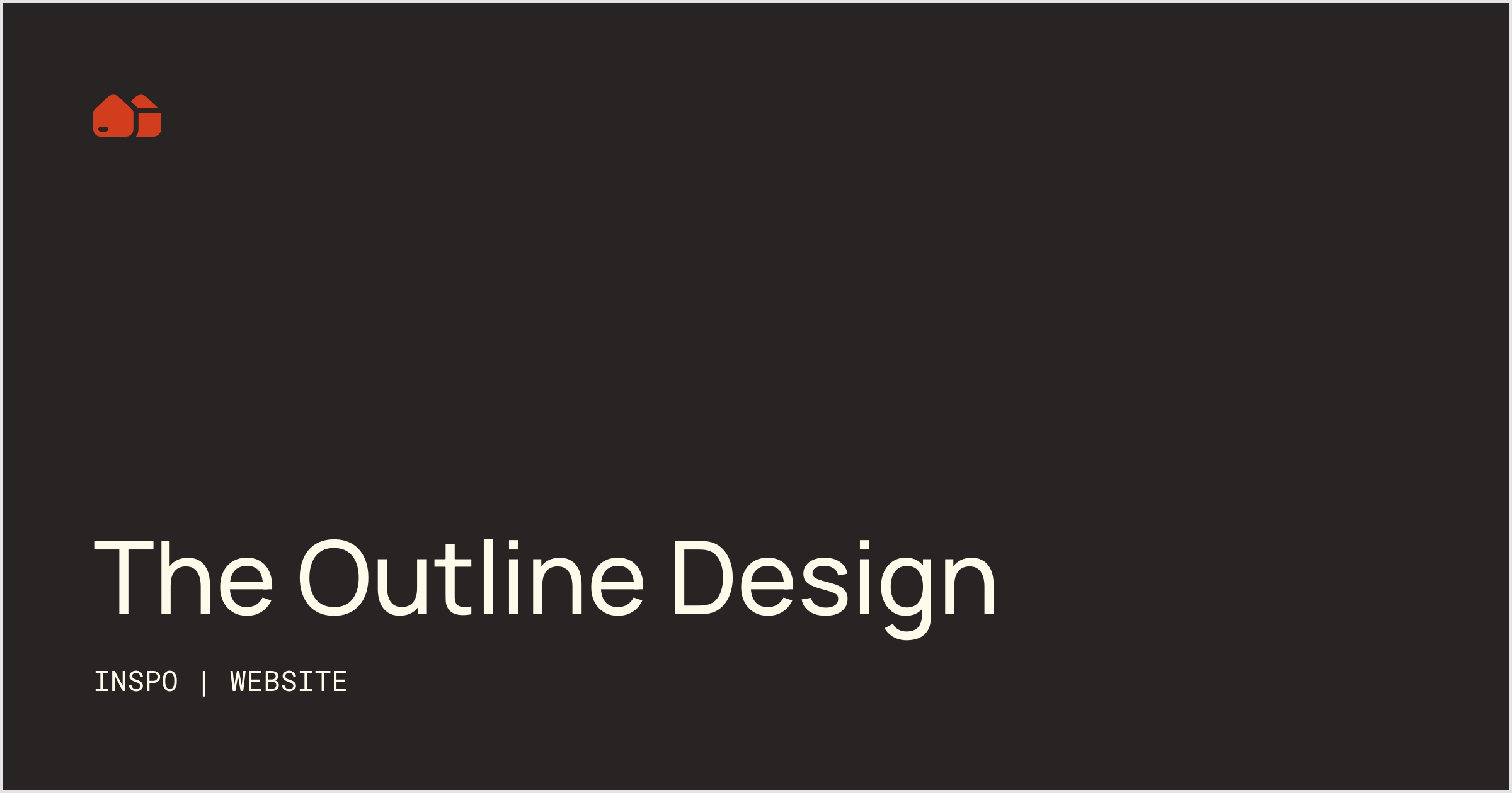 The Outline Design [Website] No-Code Supply Co.