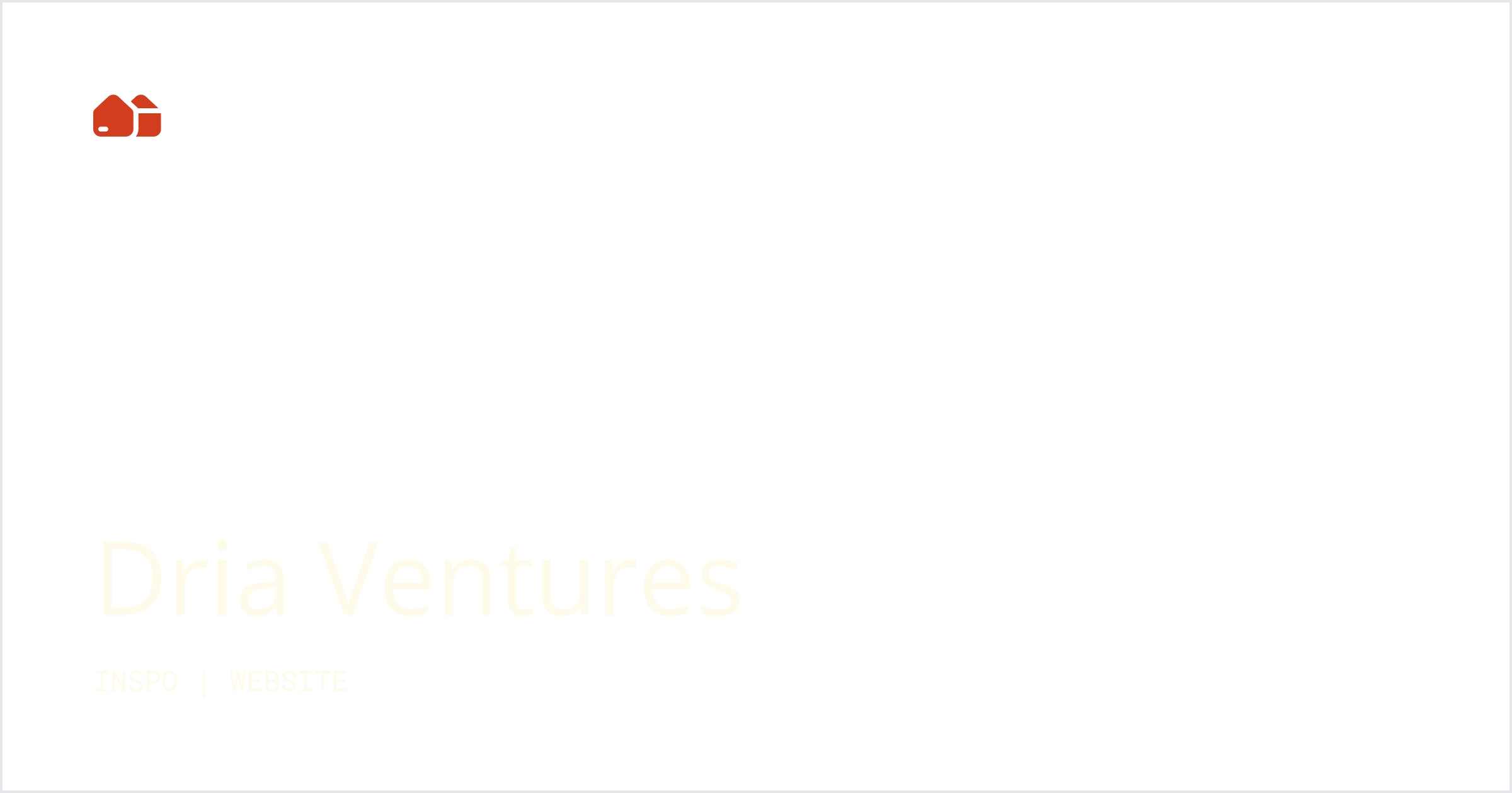 Dria Ventures [Website] No-Code Supply Co.