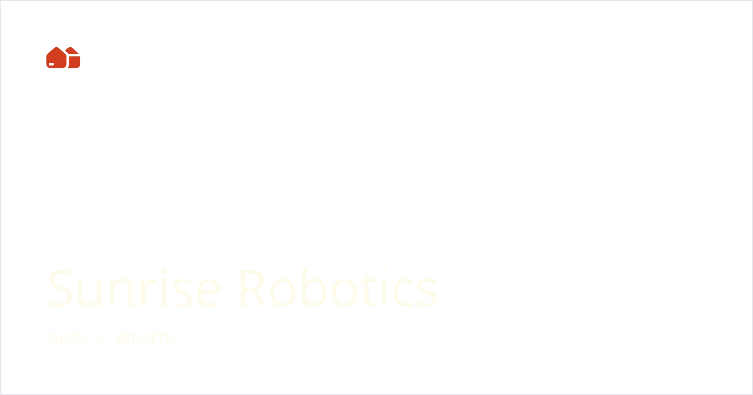 Sunrise Robotics [Website] No-Code Supply Co.