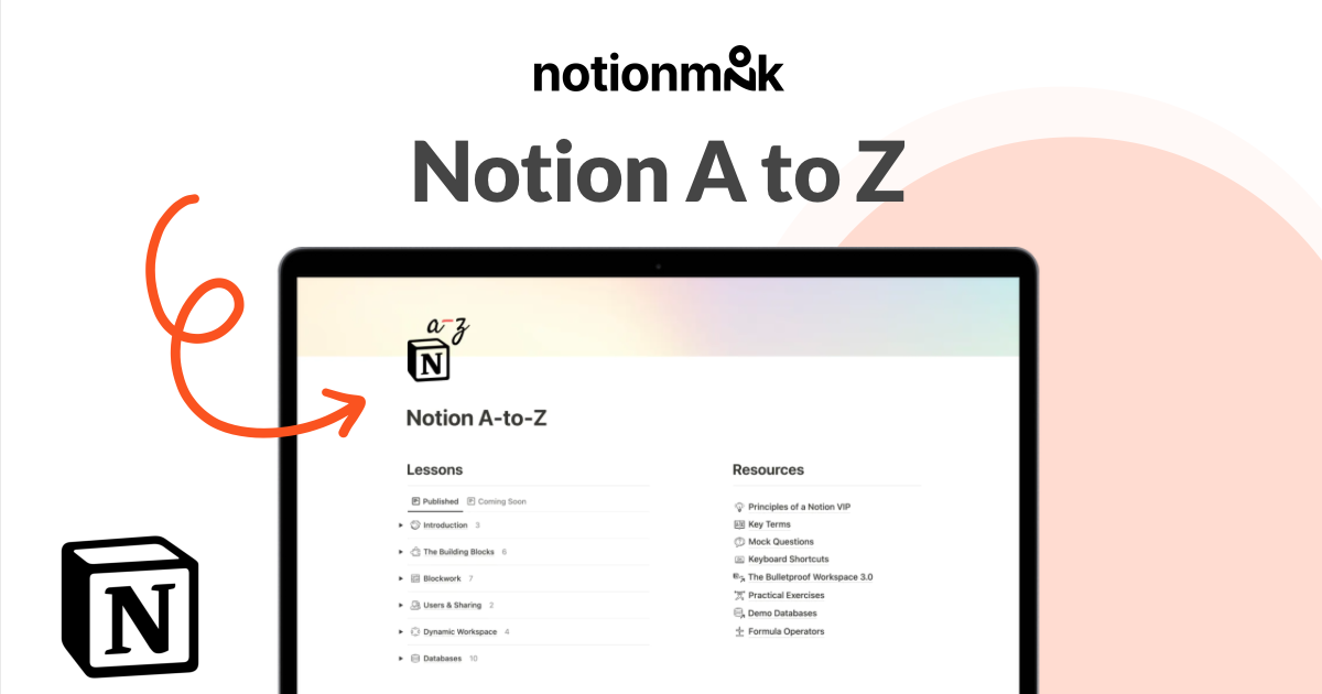 Notion A to Z template by William Nutt