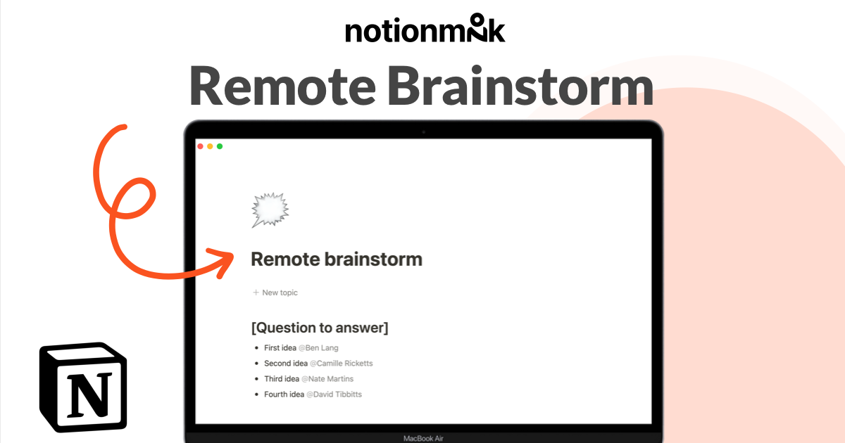 Notion Remote Brainstorming Template: Boost Your Team's Creativity