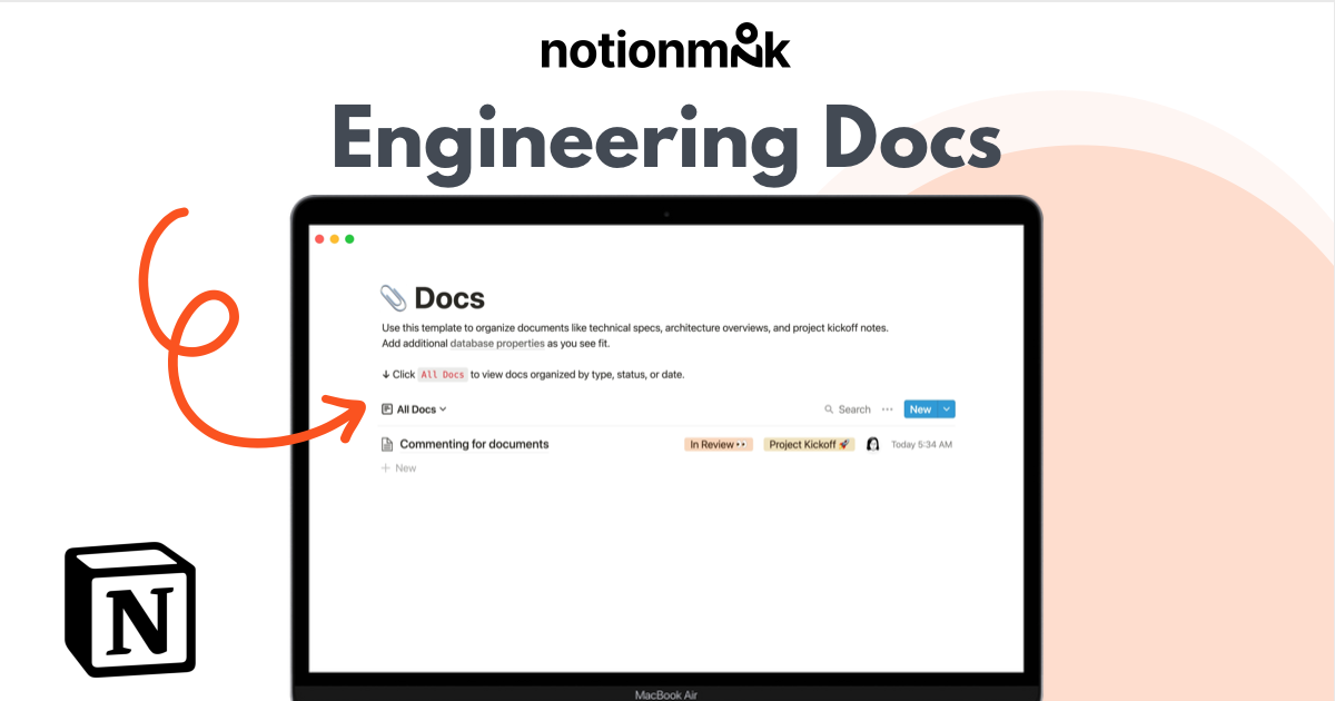 Free Engineering Docs Notion template by Notion