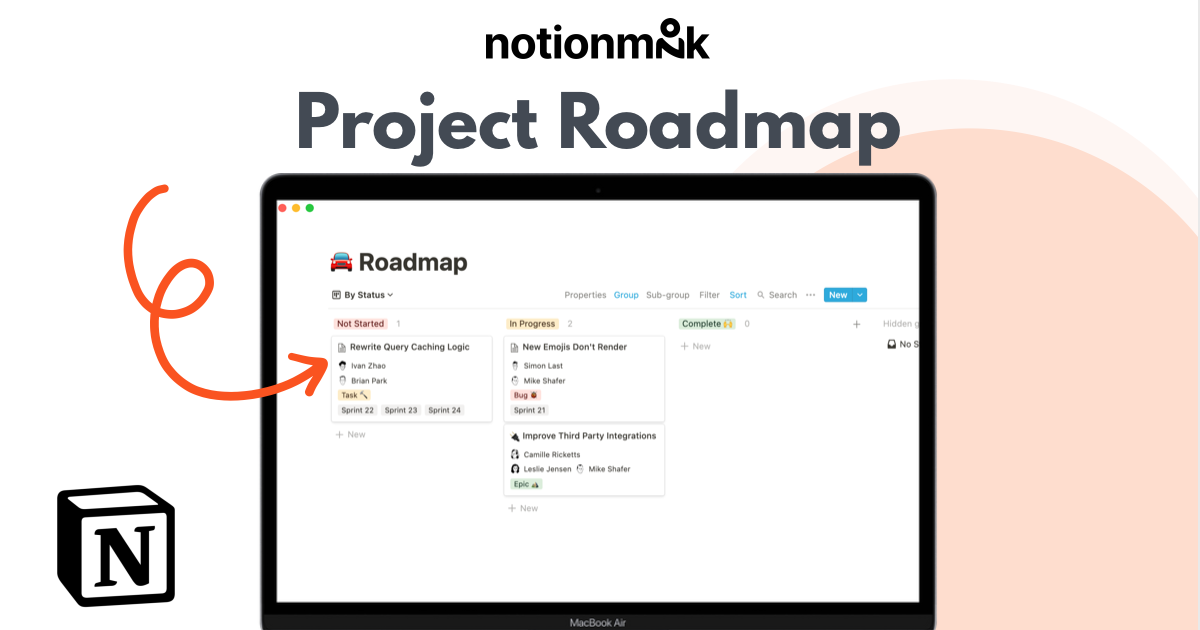 Free Project Roadmap template for project managers