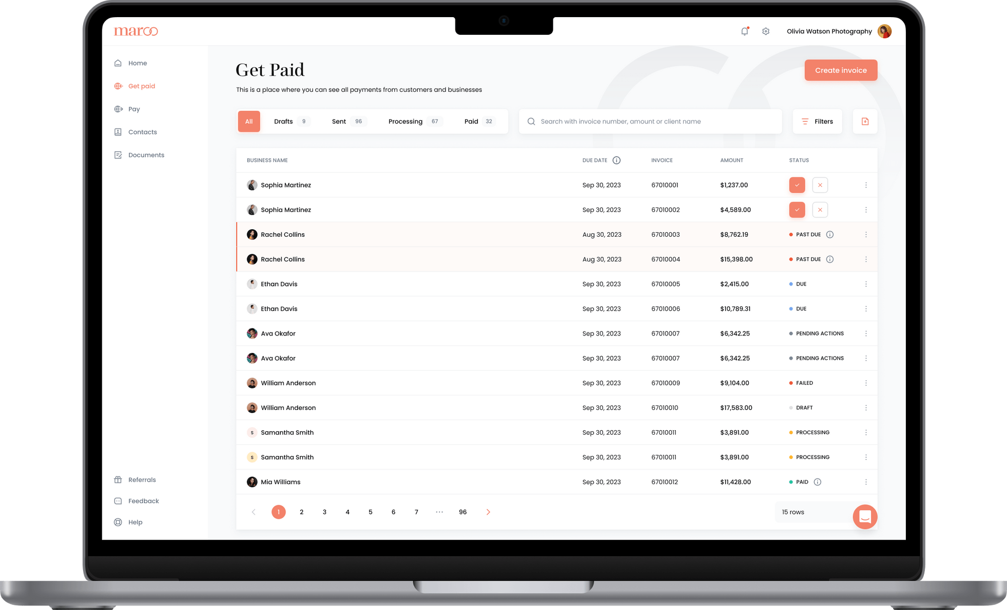 Maroo | Payments for weddings & events