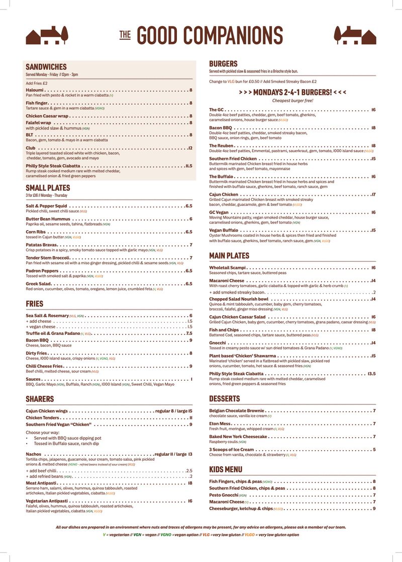 Good Companions Pub | Seven Dials, Brighton