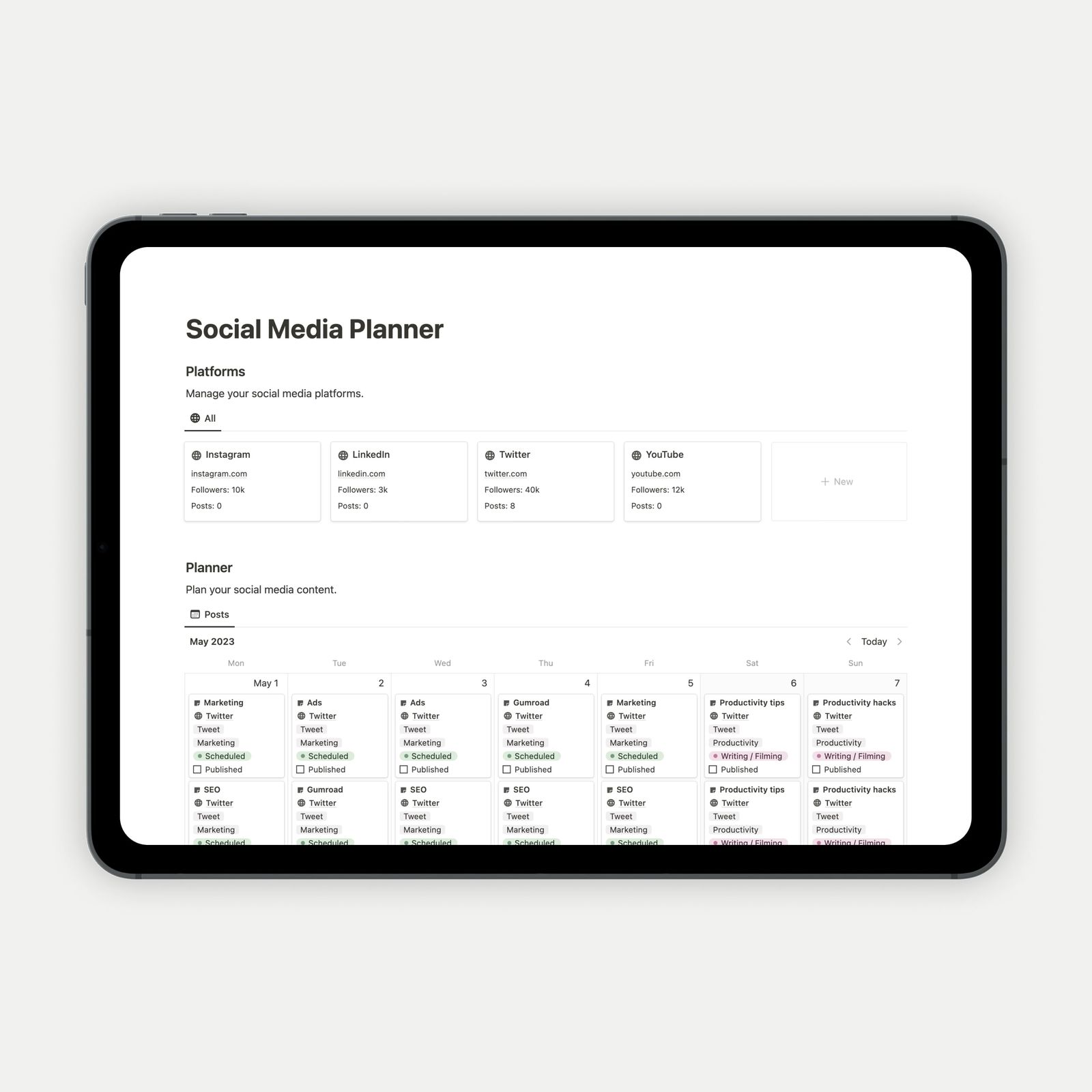Free Notion Templates