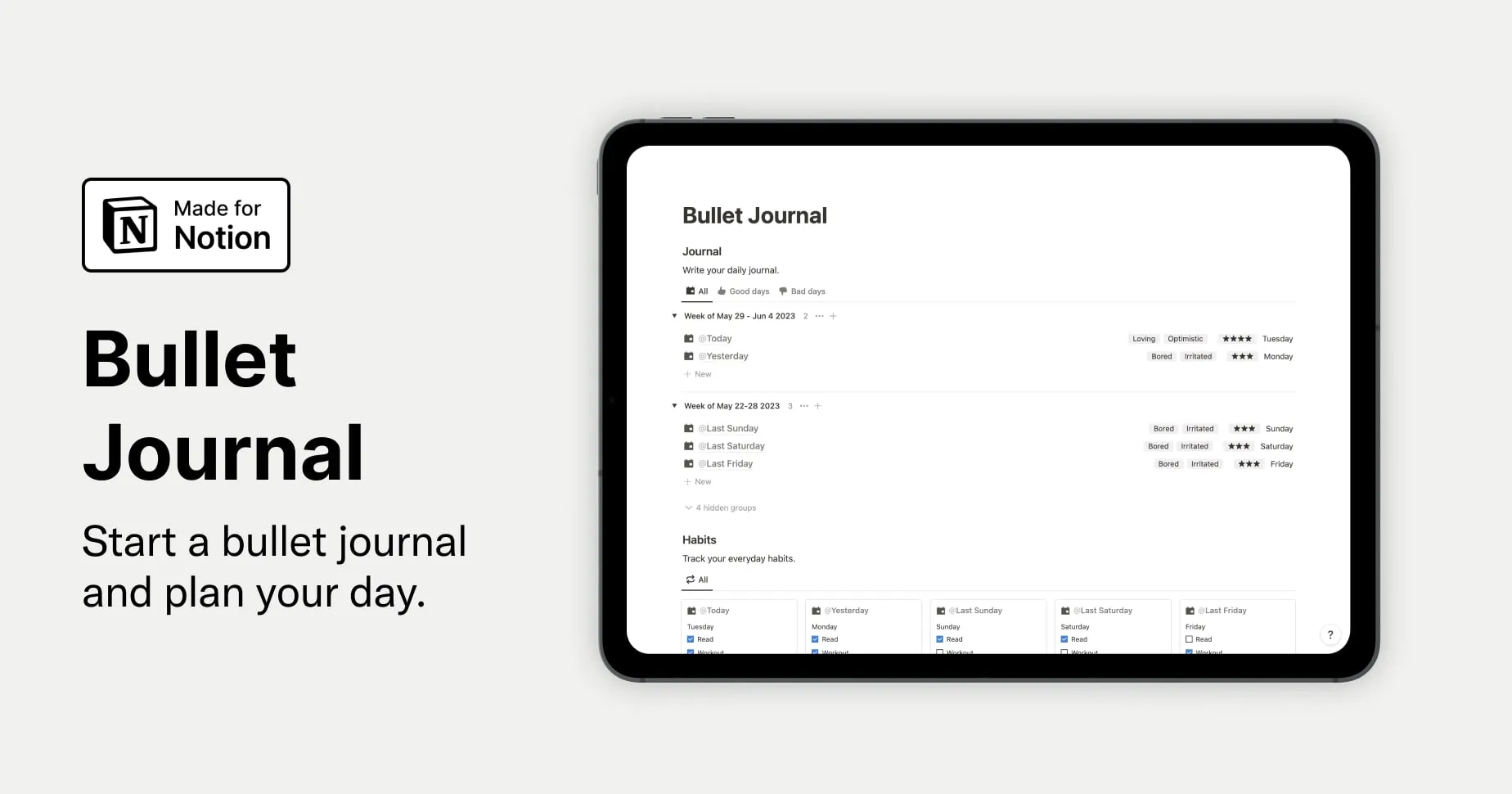 Bullet Journal - Free Notion Template | PathPages