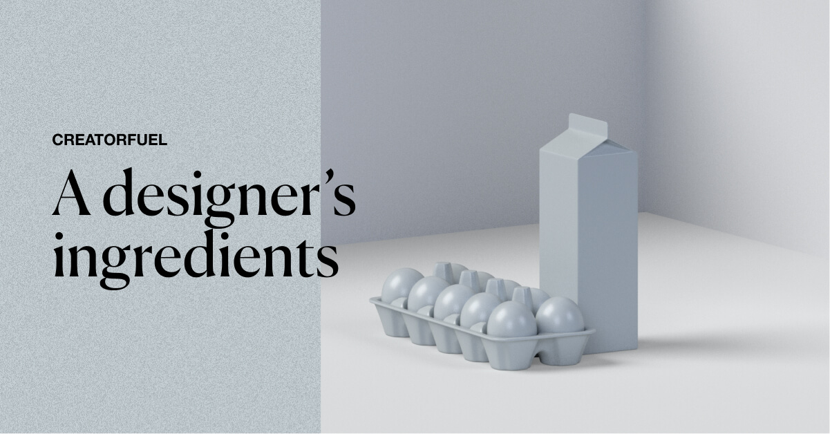 A designer’s ingredients (graphic design elements)