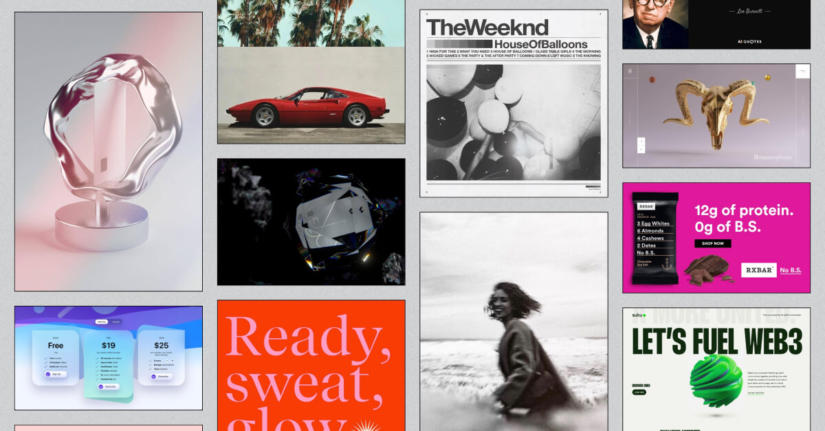 Gradient design inspiration, ideas and examples for web design, graphic ...