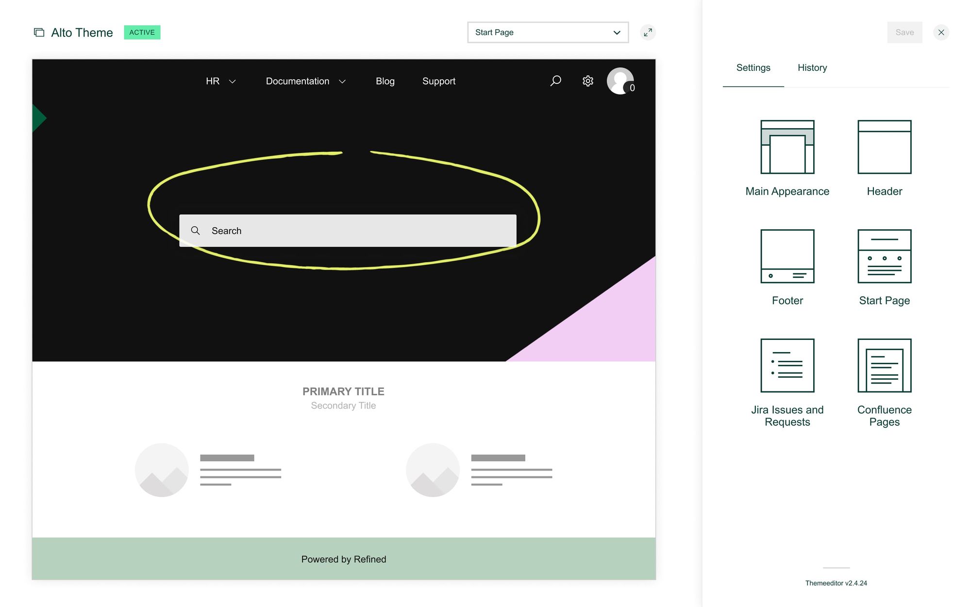 Refined Sites for Confluence