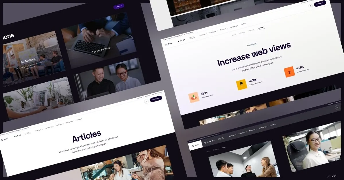 Hero Headers | Kocon - Webflow HTML website template