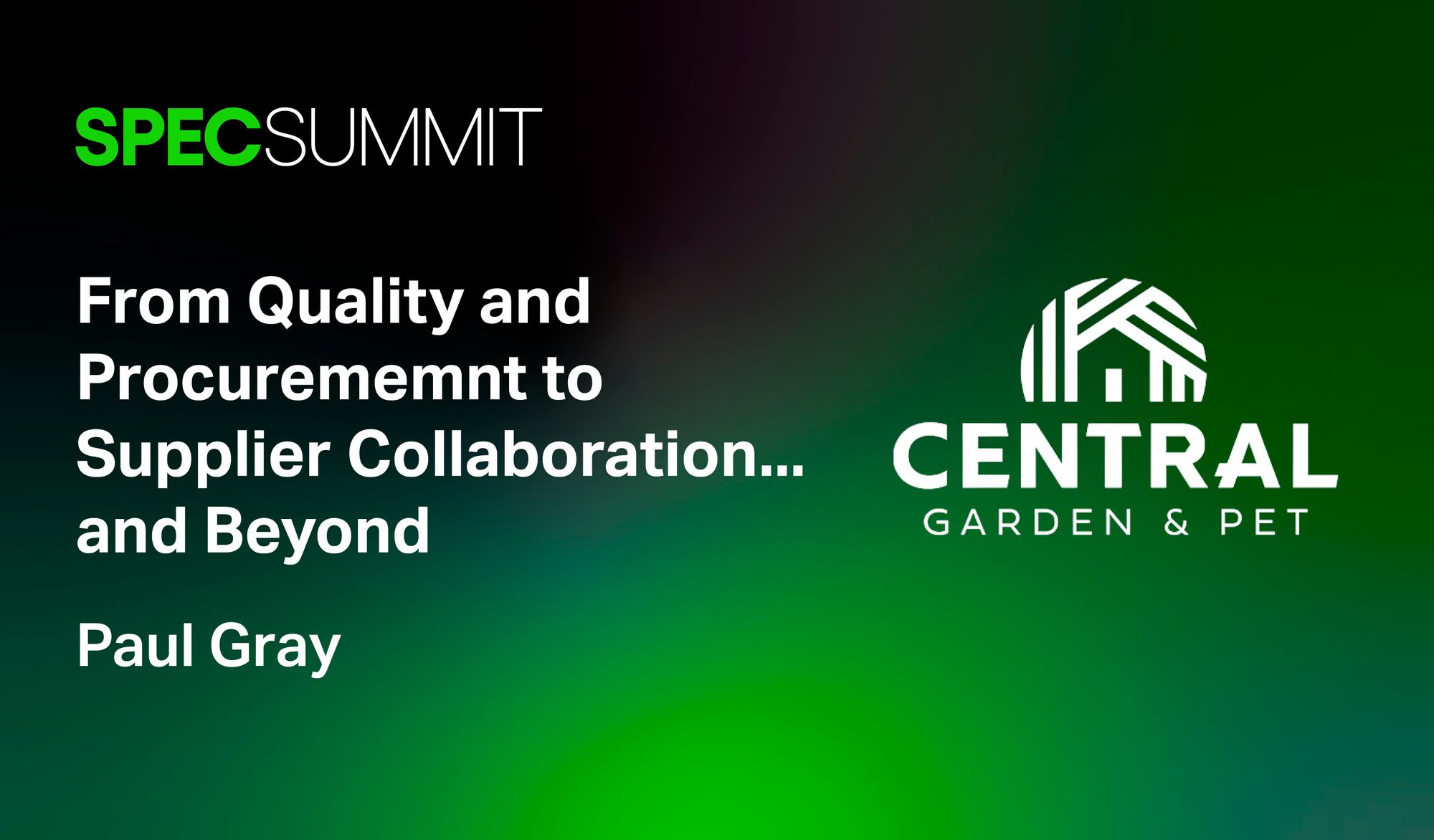 Spec Summit | Specright