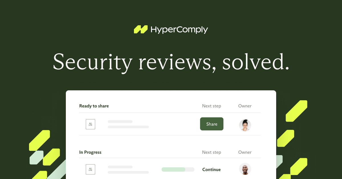 Automate security questionnaires with HyperComply