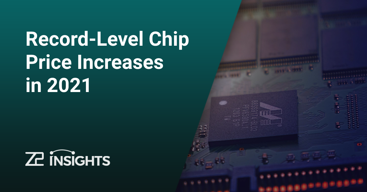 Record-Level Semiconductor & Component Price Increases in 2021 - Z2Data