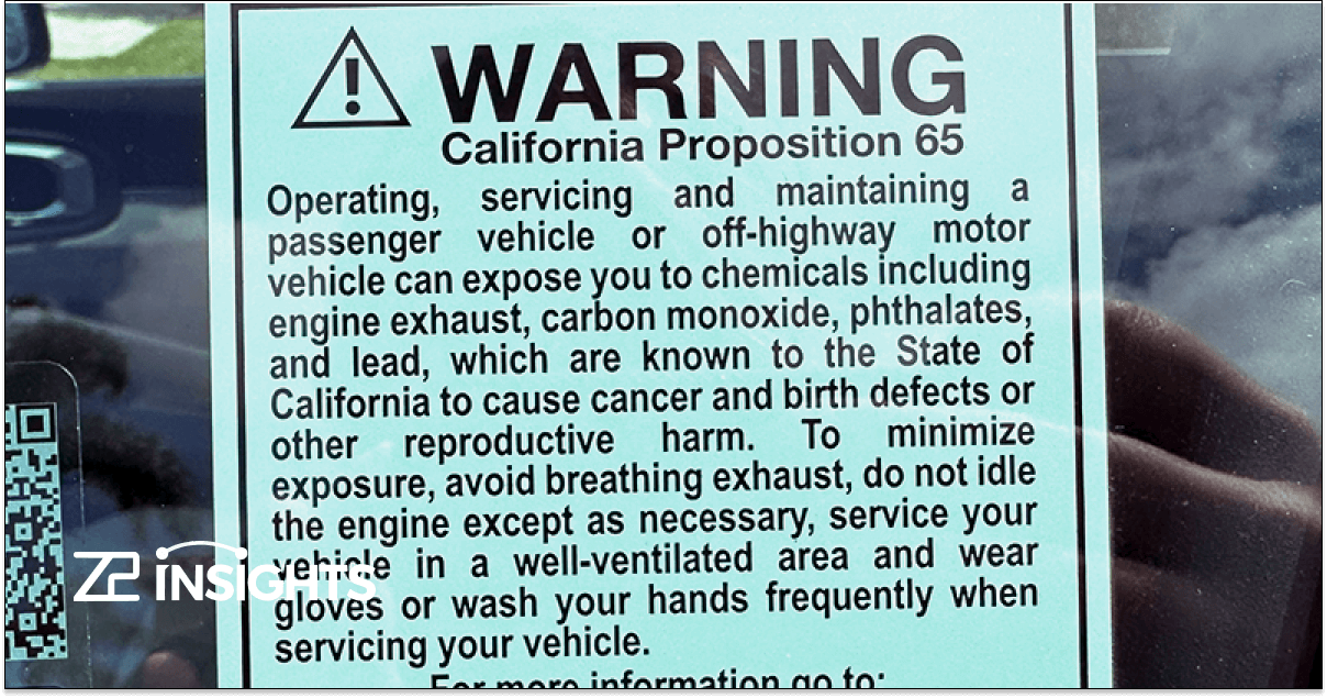 What Is California Prop 65? A Quick Overview - Z2Data