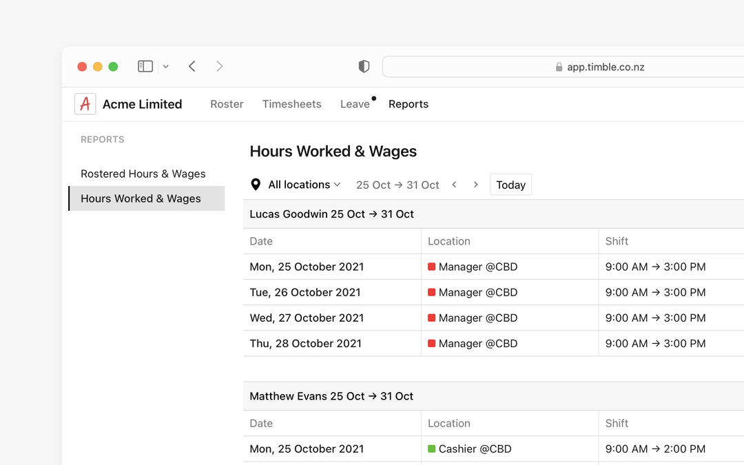 Online Timesheets Software & App - Timble NZ
