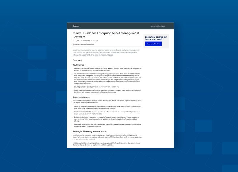 Reliable, Innovative, and Trusted enterprise asset management software
