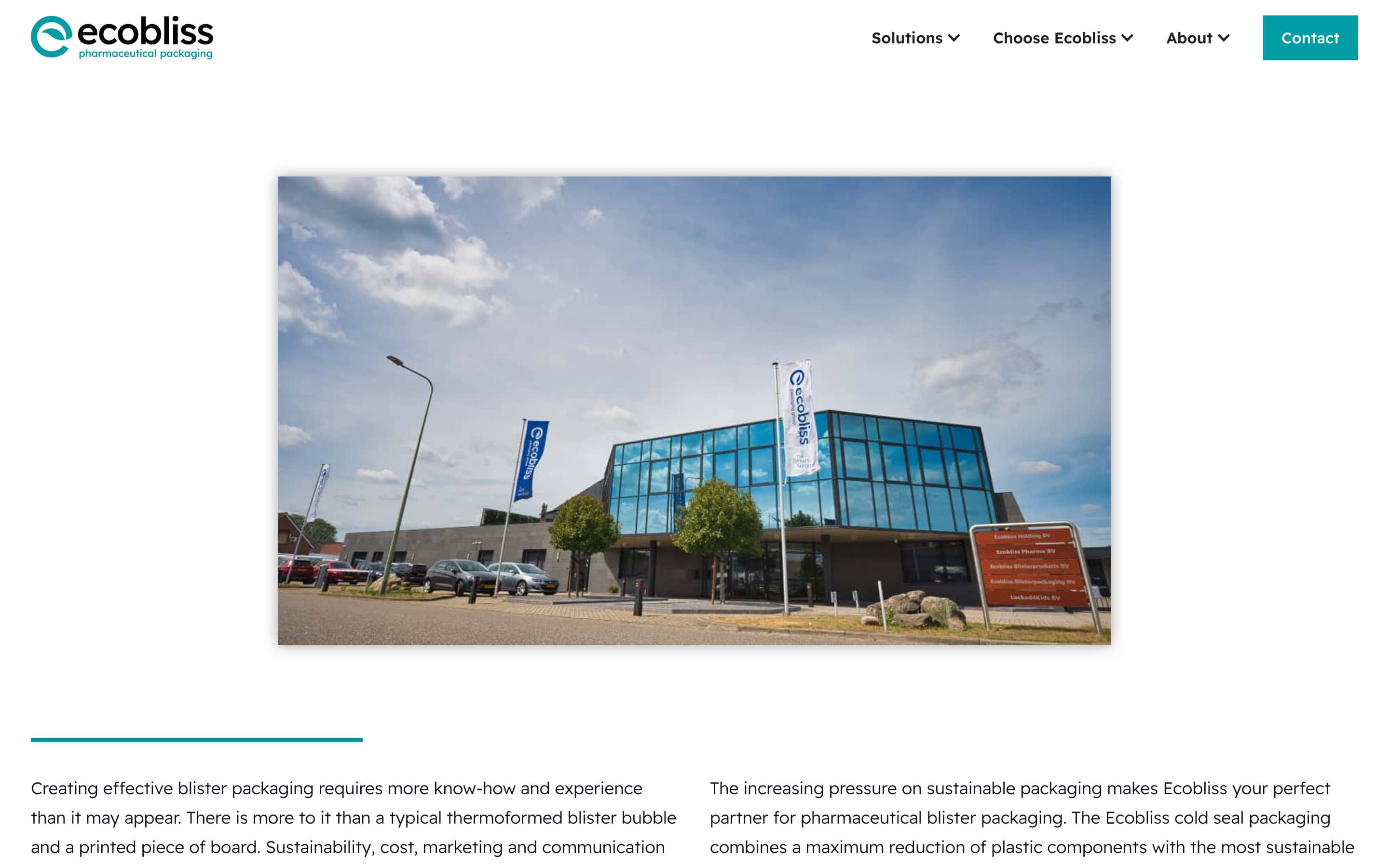 Background and history | Ecobliss Pharmaceutical Packaging