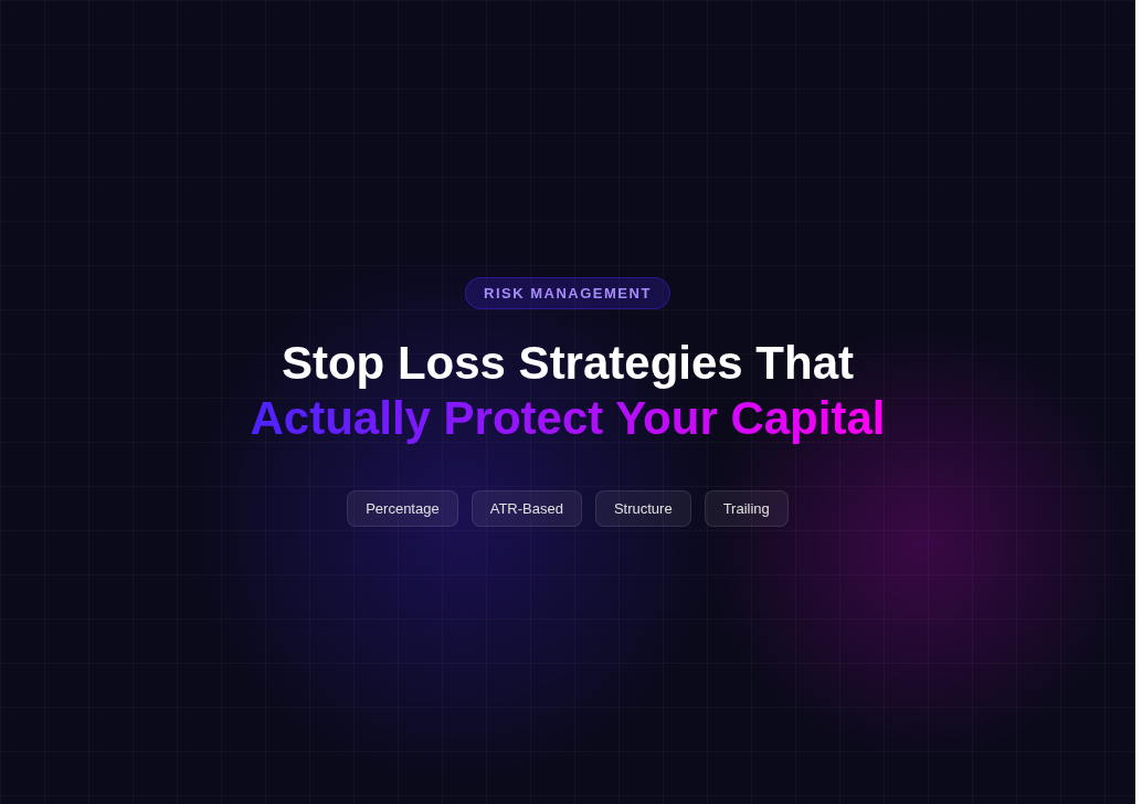 Stop Loss Strategies: 5 Methods That Protect Capital (2026)
