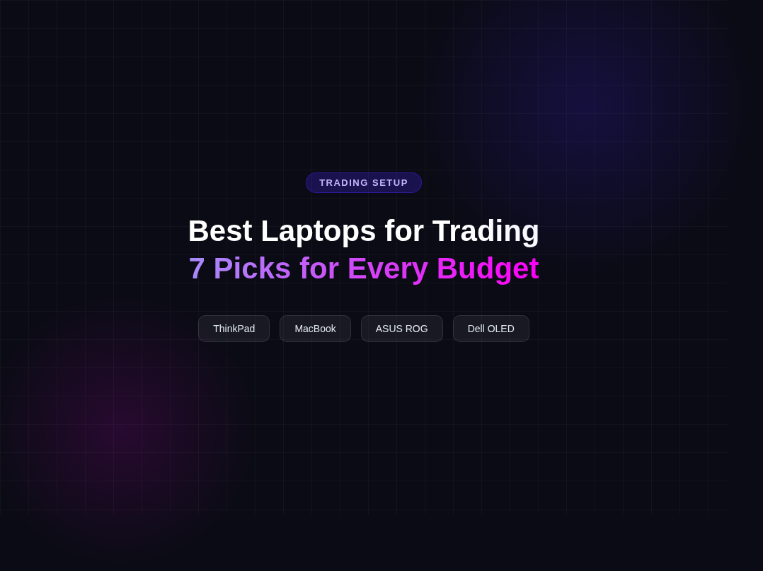 Best Laptops for Stock Trading in 2026 | Day Trading Workstation Guide ...