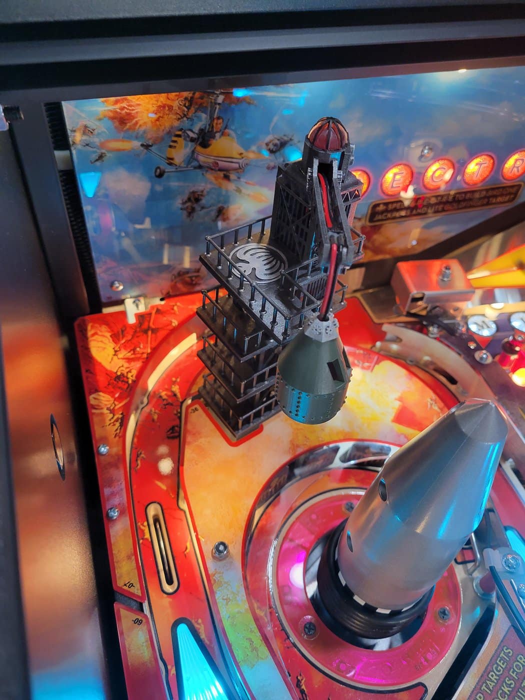 Bond 007 Bird One Launch Tower | Diddy's Pinball Mods | Pinball Mods ...