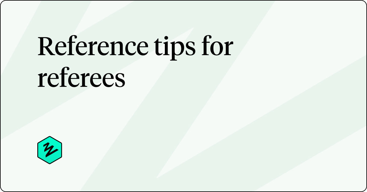 Employment reference tips for referees | Zinc