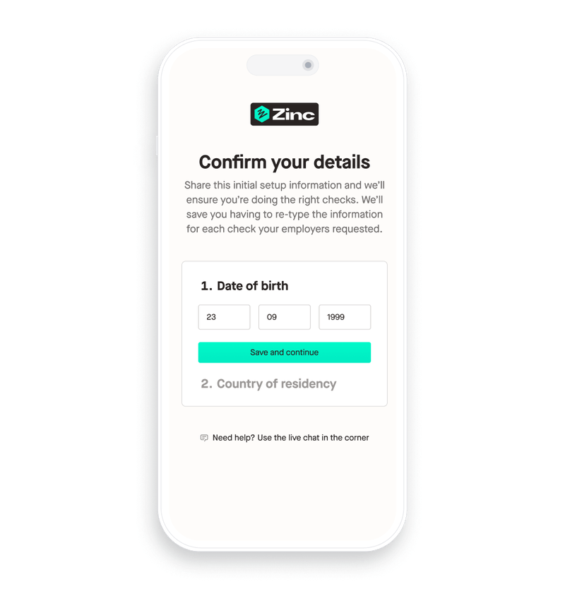 Criminal Record Check | Zinc