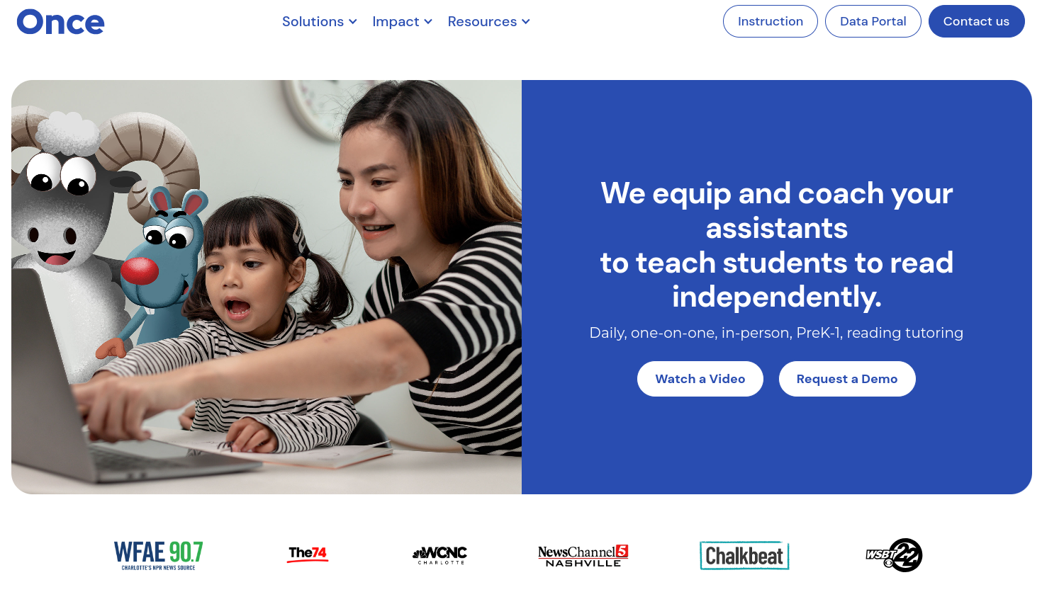 High-Dosage Reading Tutoring for Kindergarten | Once