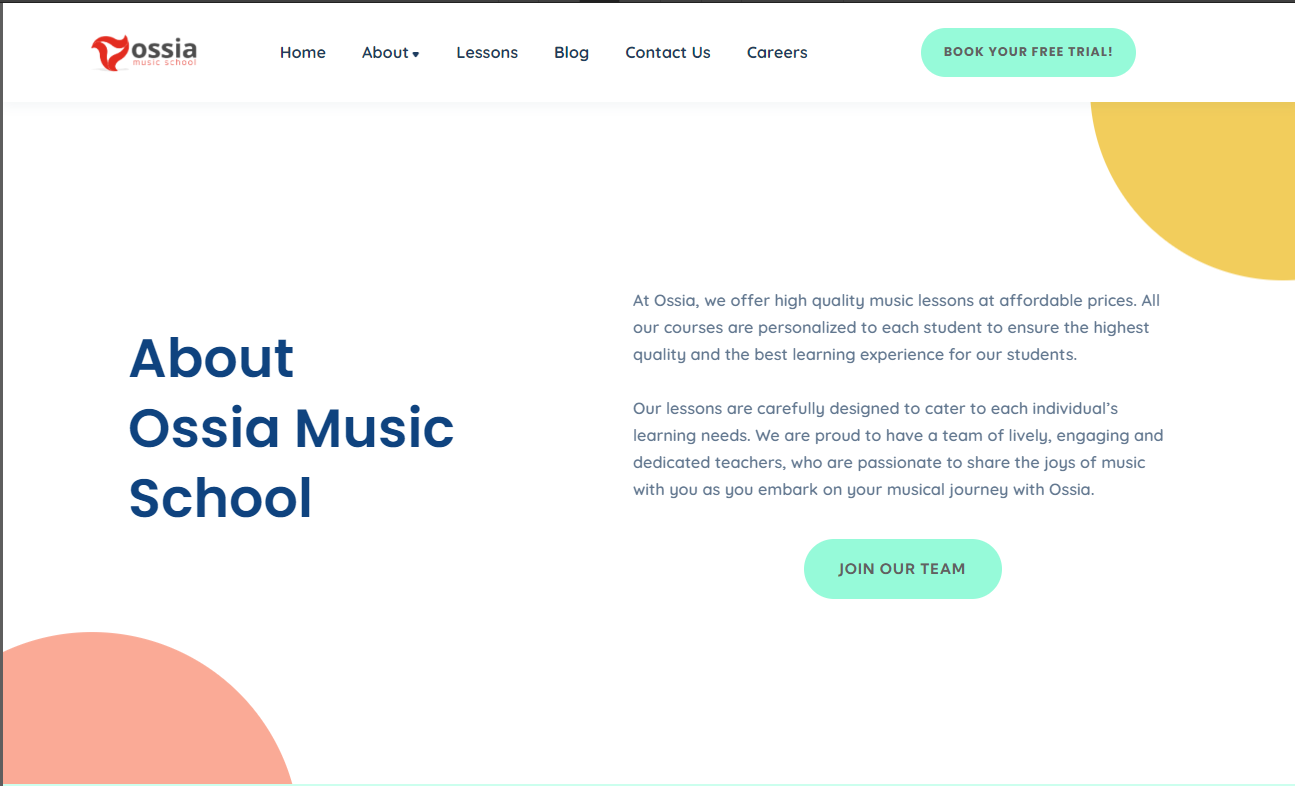 About Ossia Music School