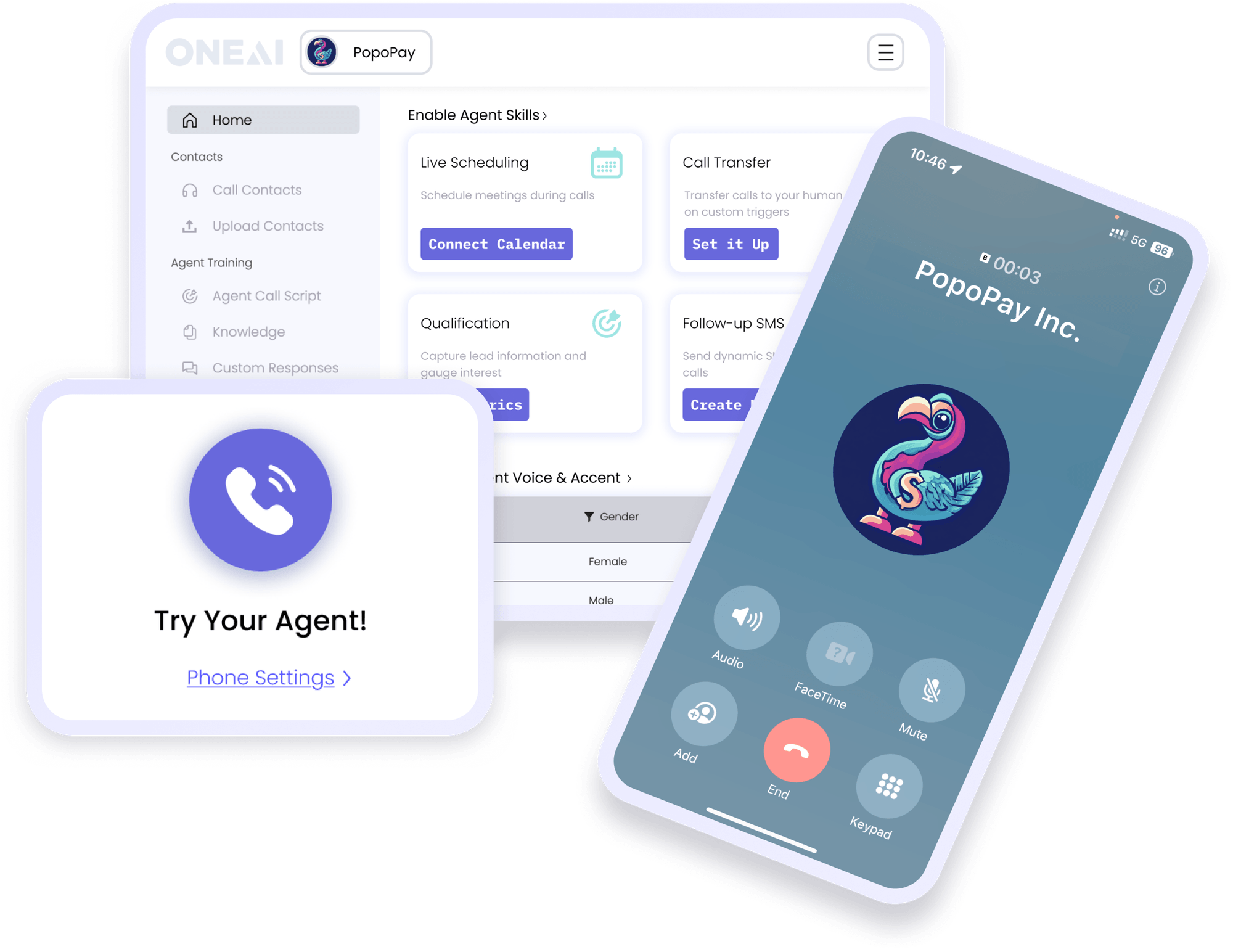AI Phone Call Agent | OneAI