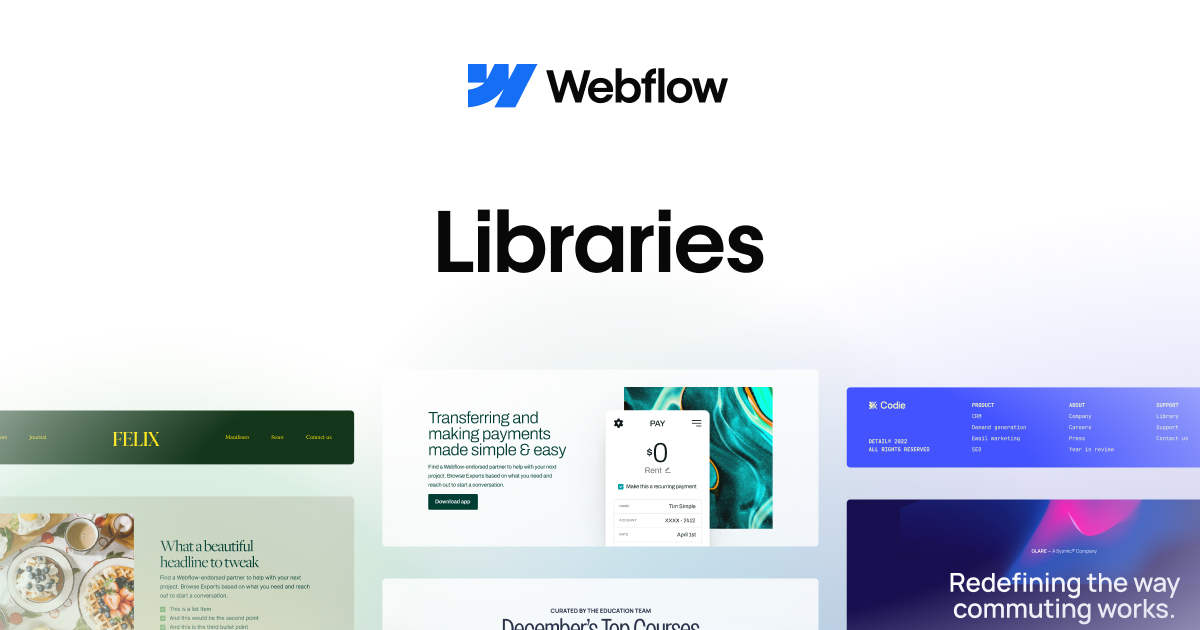Submit a library | Webflow