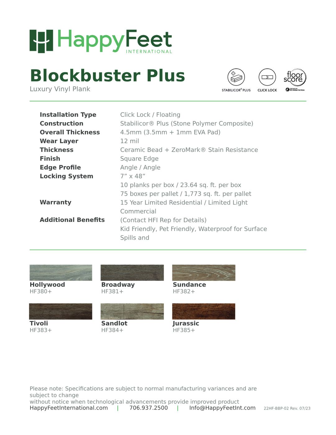 Document Center | Happy Feet International | Luxury Vinyl Plank ...