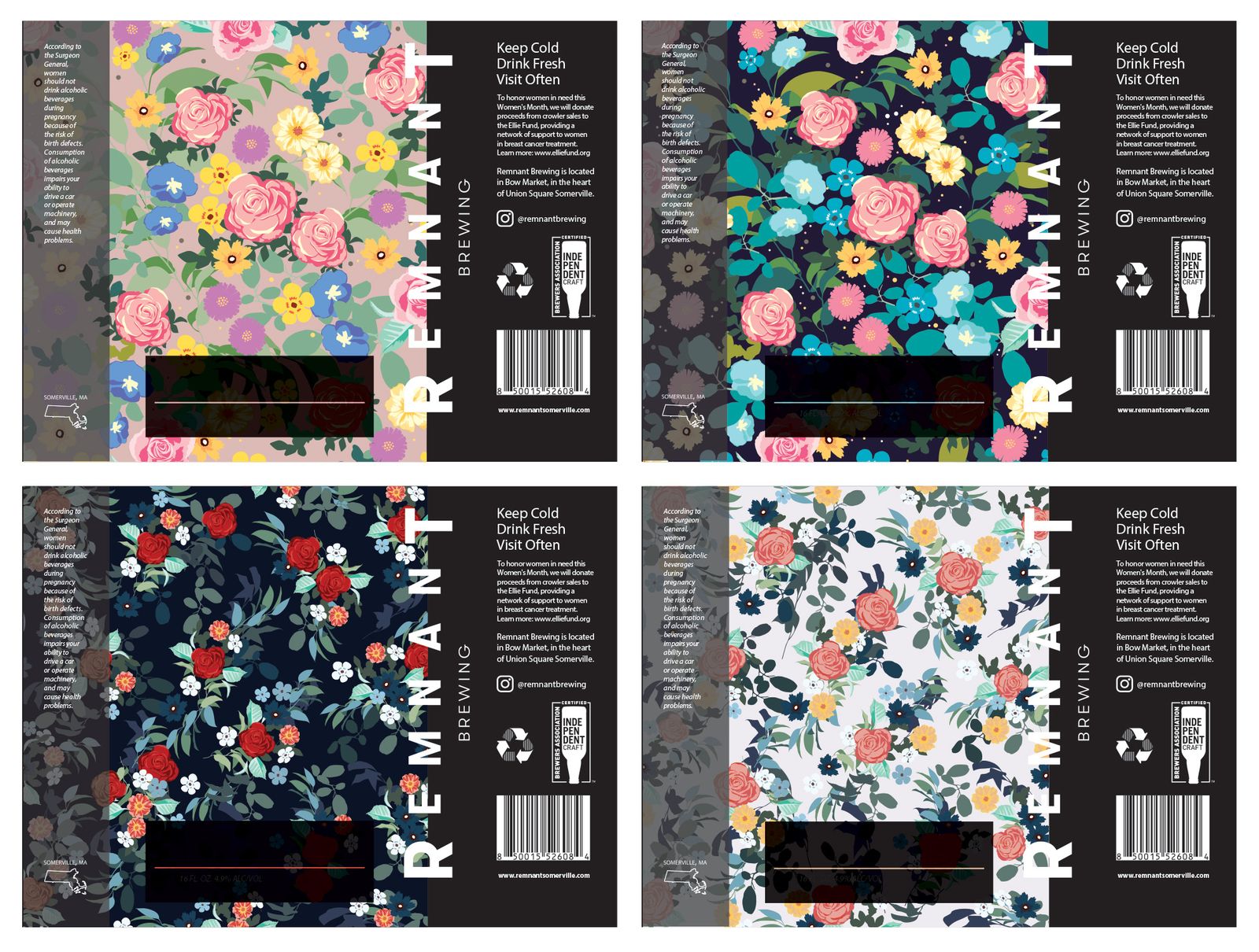 Remnant Beer Label Design for Women's History Month | Works | MIEKO MURAO