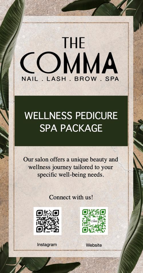 The Comma Spa | menu