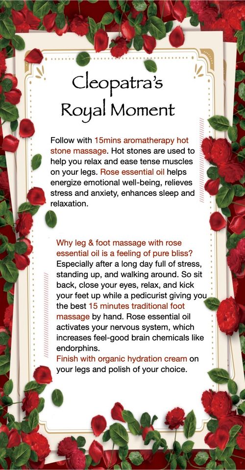 The Comma Spa | menu