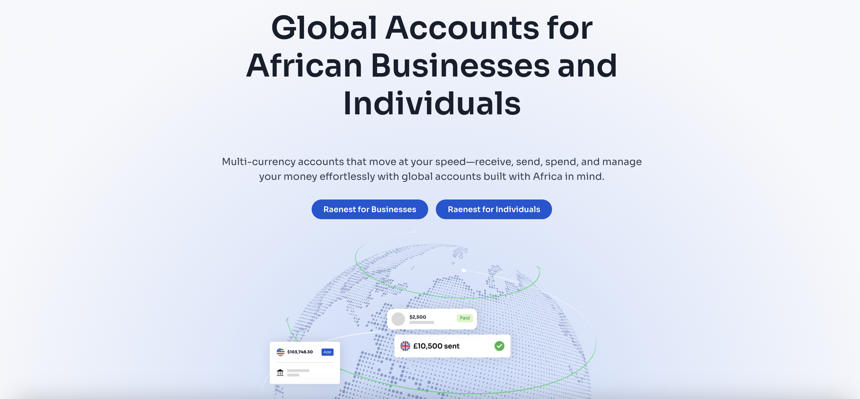 Global Multi-Currency Accounts for Africa | Raenest