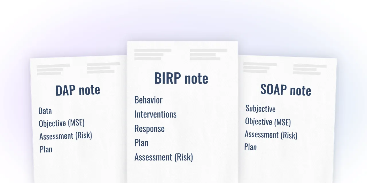 Writing great progress notes: when to use which template and why | Upheal