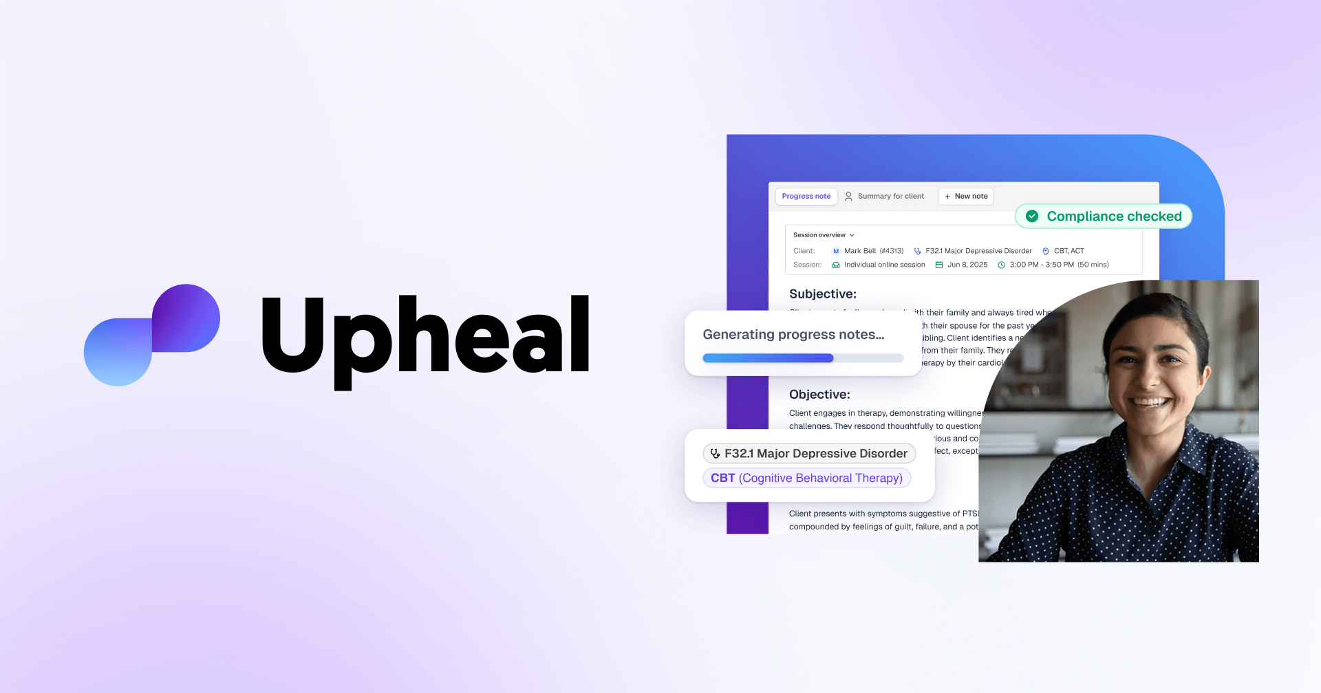 AI-powered SOAP notes | Upheal