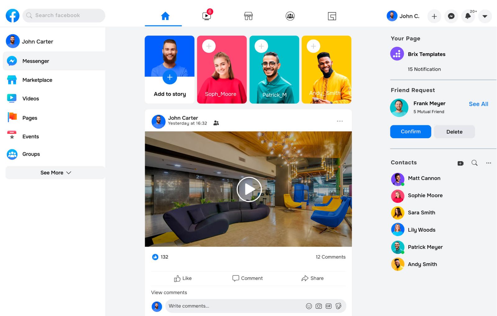 Facebook - Promoplus X - Webflow Ecommerce website template