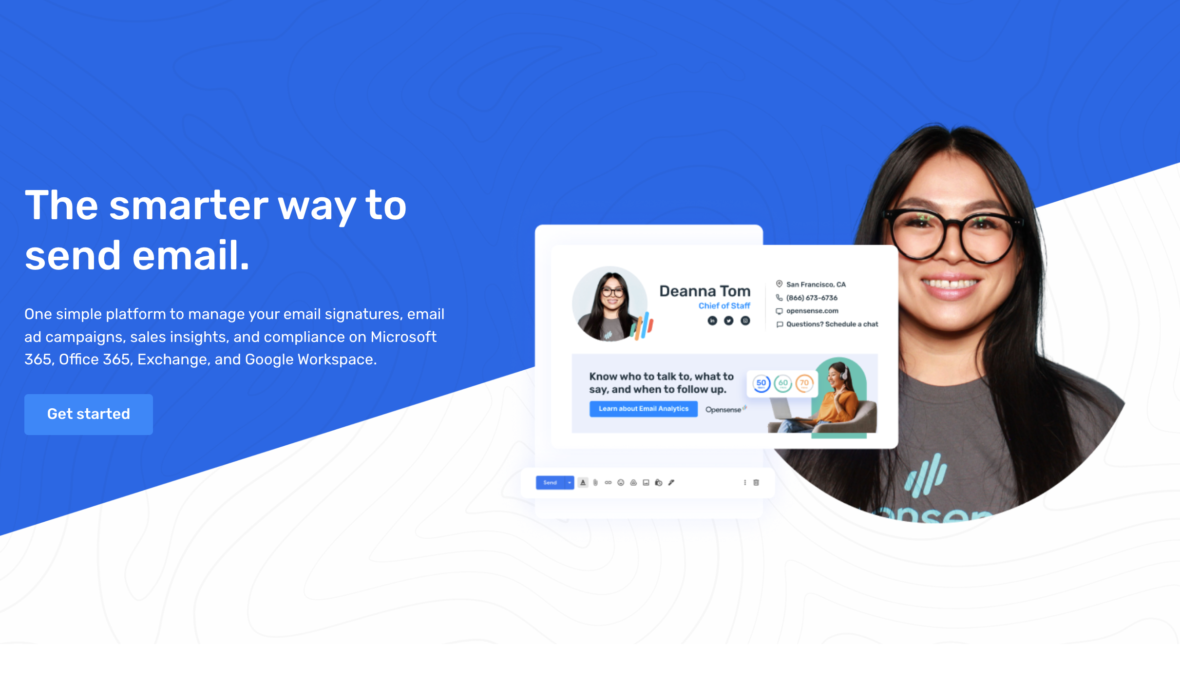 Opensense | The smarter way to send email.