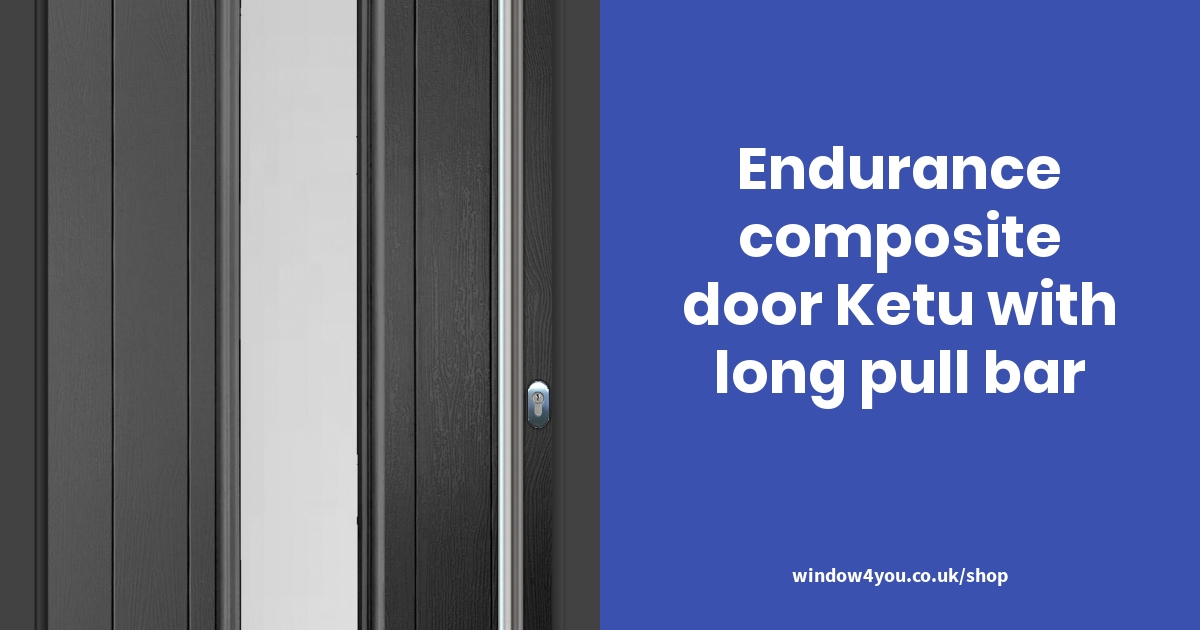 Endurance composite door Ketu with long pull bar