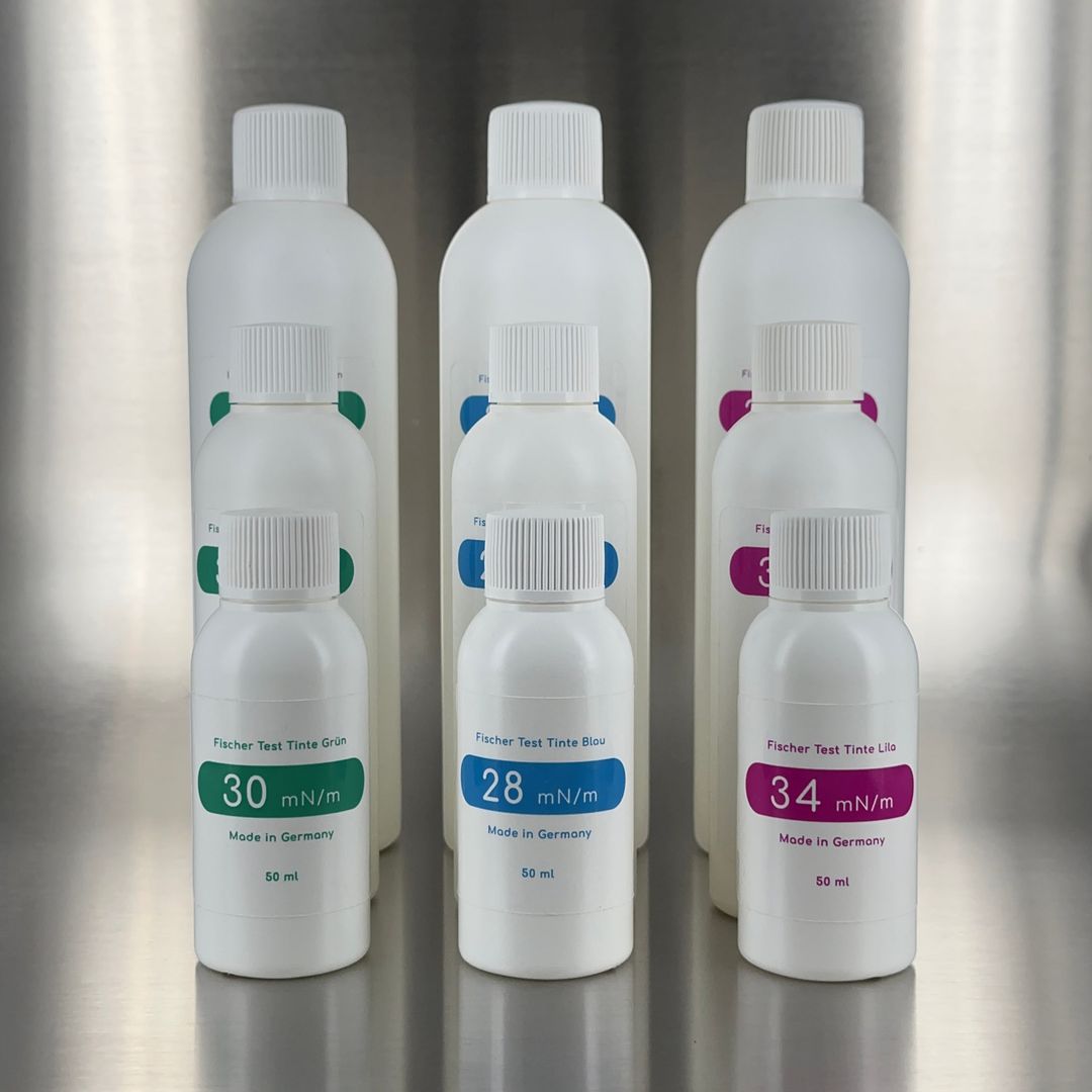 Test inks and pens for surface testing