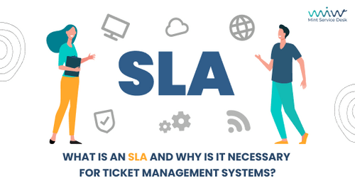 What is an SLA and why is it necessary for ticket management systems?