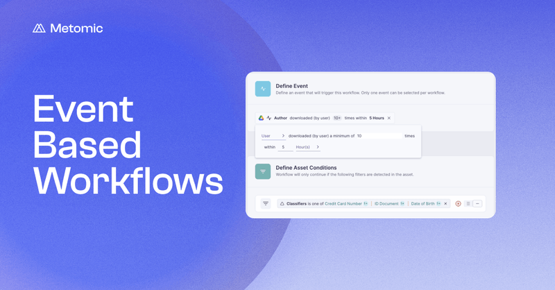 Event-Based Workflows | Metomic