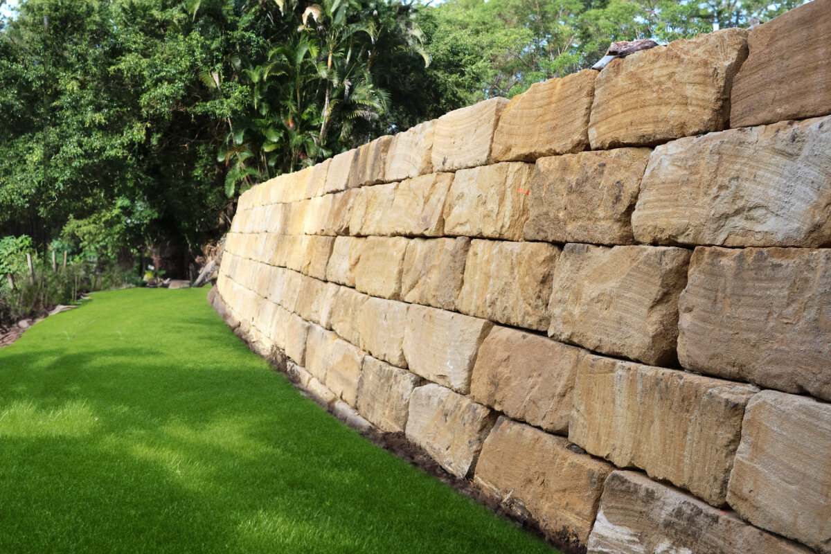 Ipswich Sandstone Retaining Walls