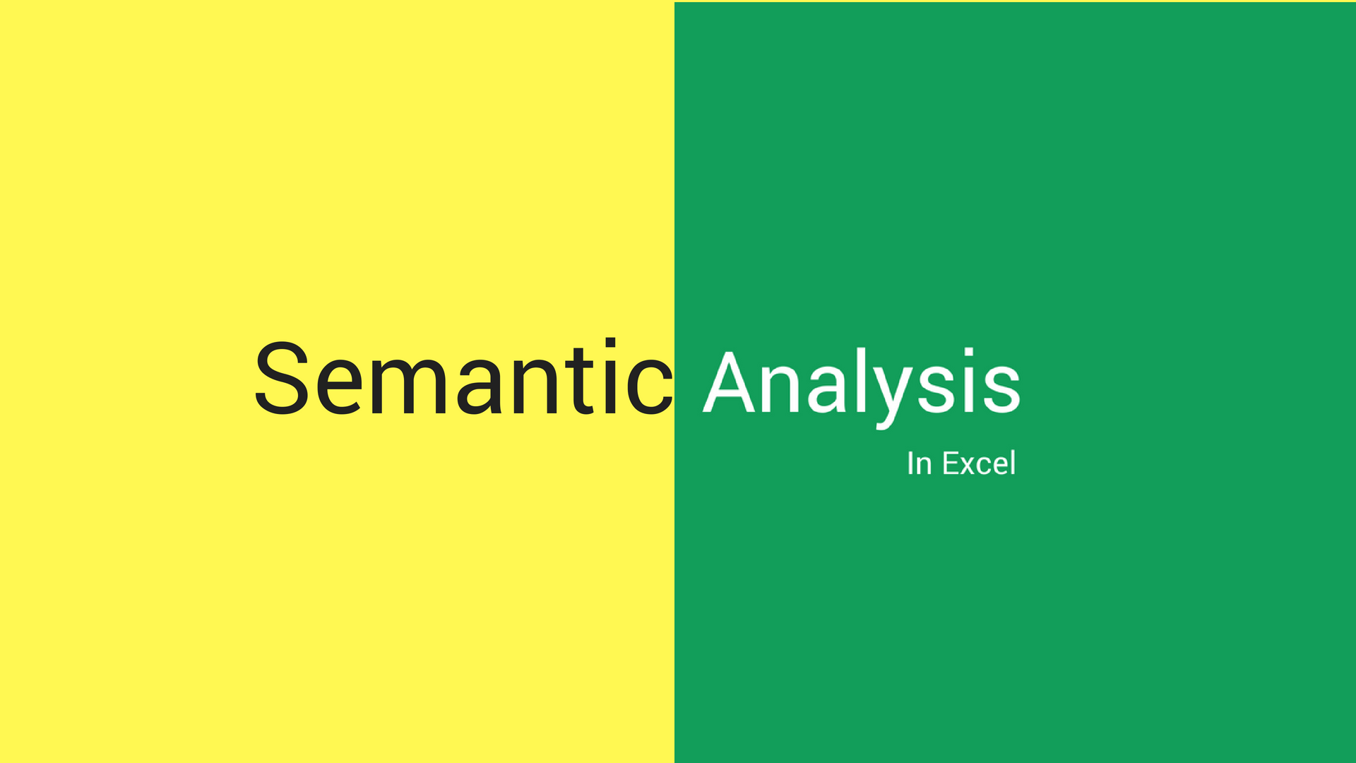 Compare two text using Semantic Analysis in Excel