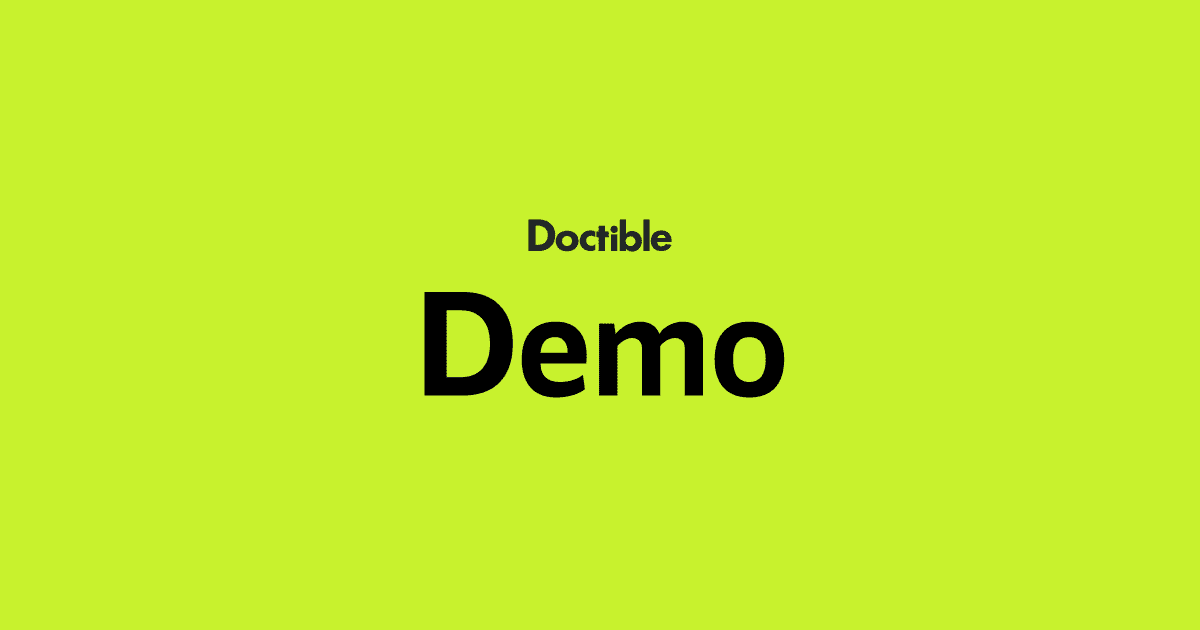 Schedule Demo | Doctible Patient Engagement Software